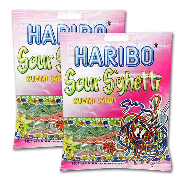 Haribo Gummi Candy • Sour S'ghetti
