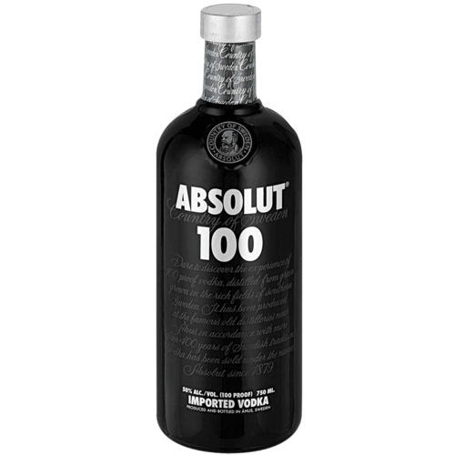 Absolut Vodka • 100 Proof (Black Bottle)
