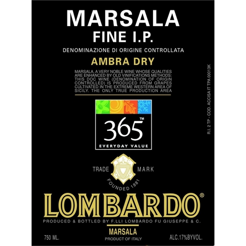 Lombardo Fine I.p. Ambra Dry Marsala Catarratto